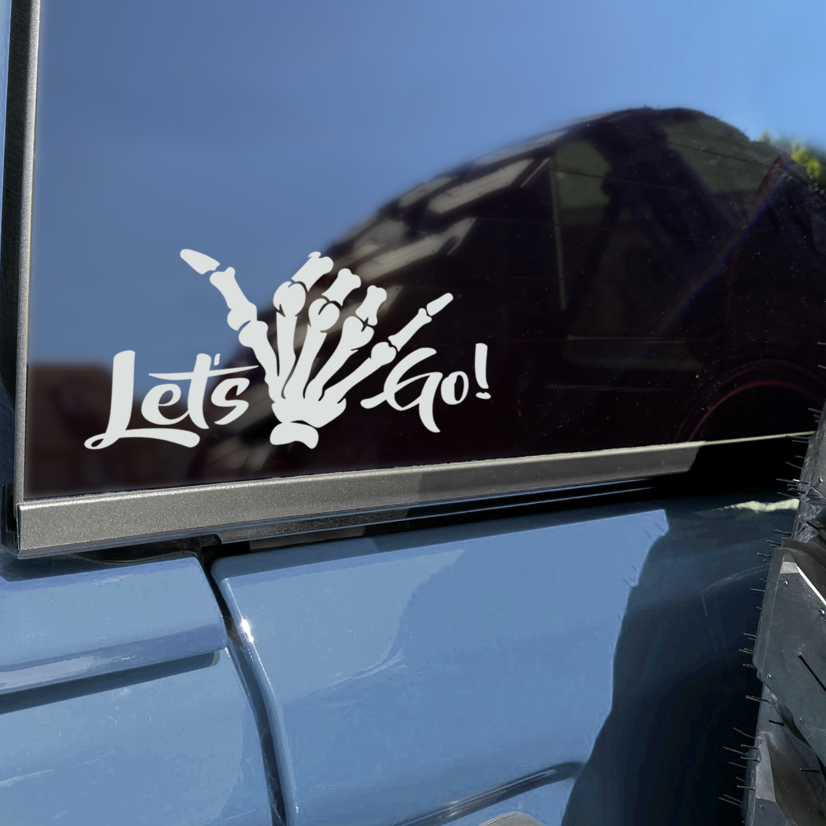 Let's Go! Skeleton Hand – bitcowsstickers