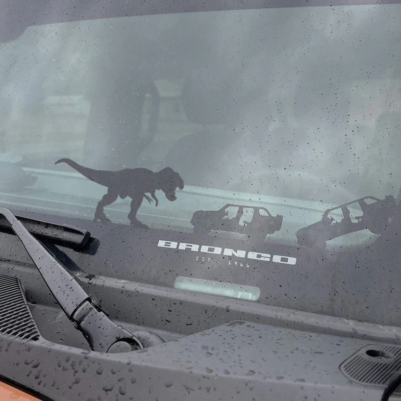 Ford Bronco Open Topless Doorless Replacement Windshield Decal Sticker ...