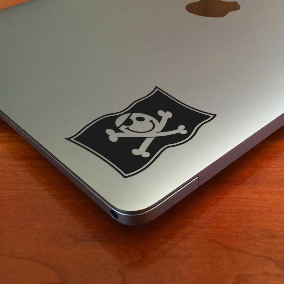 Defcon Pirate Flag Hacker Vinyl Laptop Sticker (multi color ...