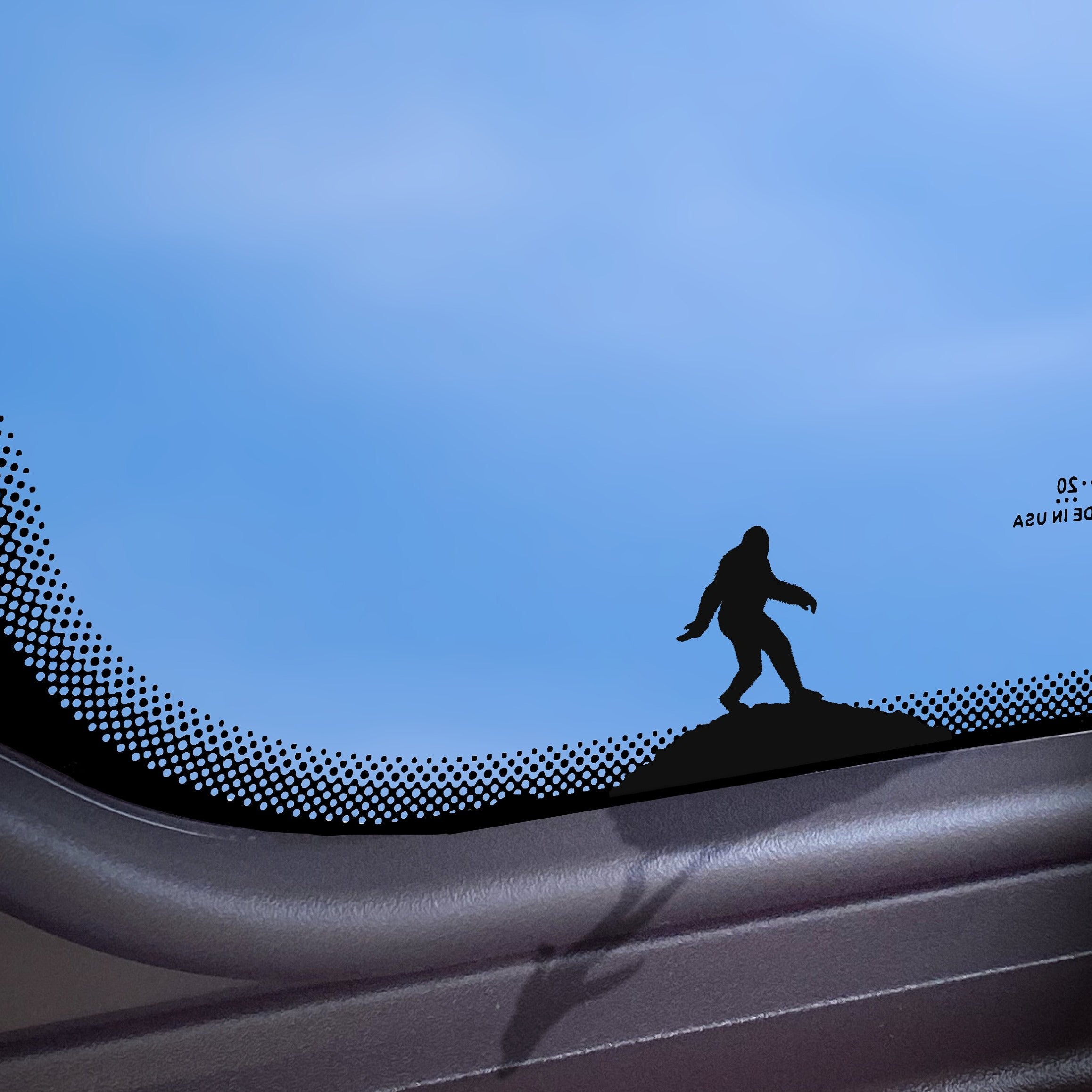 Single Bigfoot Windshield Decal Wrangler Big Foot sticker Sasquatch st ...