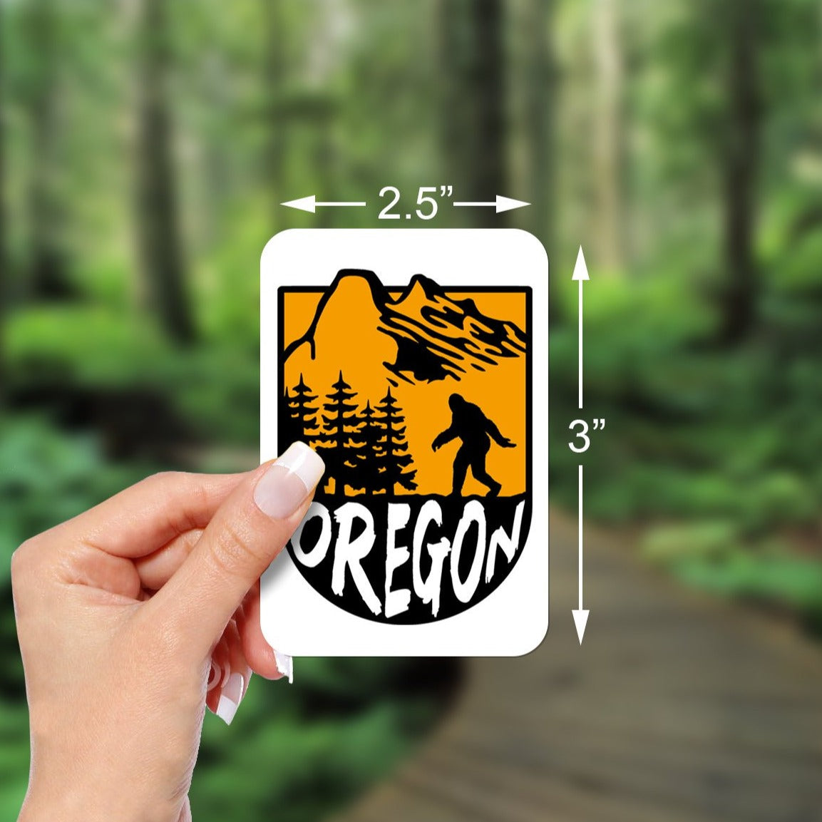 Oregon Bigfoot Outdoor vinyl sticker decal – bitcowsstickers