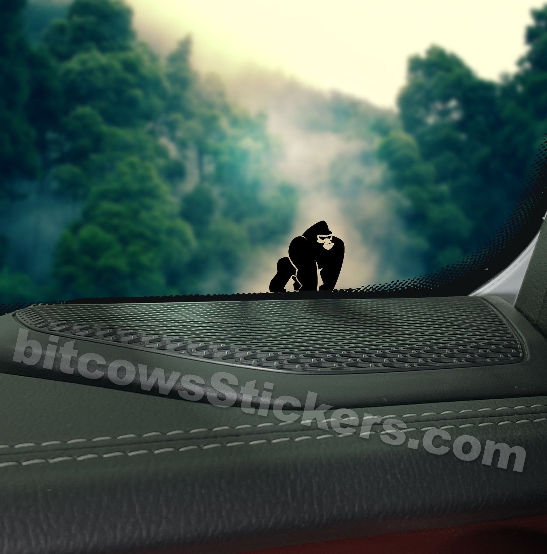 Gorilla Decal for your SUV / vehicle, HydroFlask, Computer sticker ...